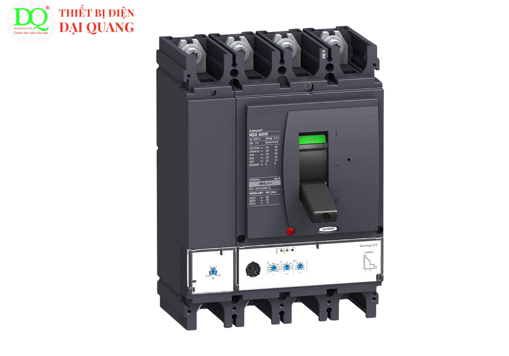 MCCB NSX 400H 4P 400A 70kA 415V LV432877